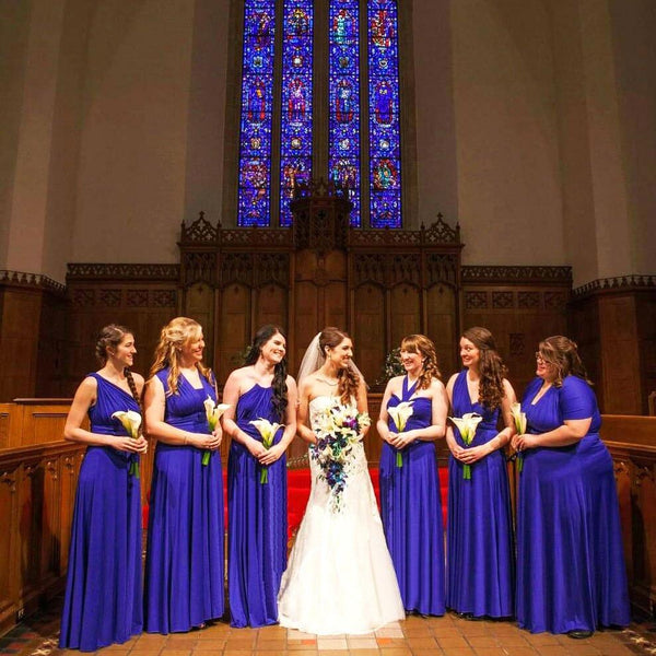 Royal Blue Maxi Infinity Dress - Bella Bridesmaids